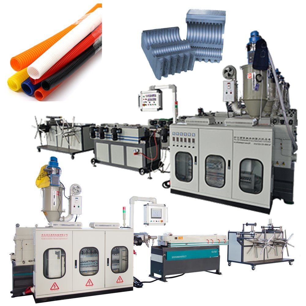 Electrical Flexible Plastic Corrugated PVC Conduit Pipe Machine ...