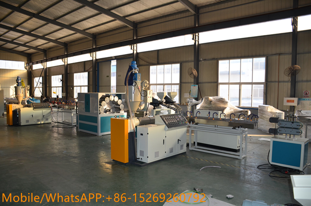 PVC fiber reinforced pipe making machine – Qingdao Tongsanhegu plastic ...